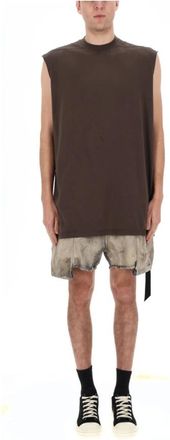Rick Owens Homme, Tops, Brun, Taille: M Tarp T