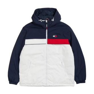 Tommy Jeans Color Block Windbreaker Jacke Chicago - - Jackets - Herren - Wei&szlig; - XL