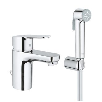 GROHE Miscelatore Per Lavabo Bauedge Misura S + Doccia Bidet, Cromo (23757000)