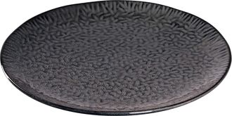 Leonardo Leonardo Matera Keramik-Teller 1 St&uuml;ck, sp&uuml;lmaschinengeeigneter Platzteller, Pizza-Teller mit Glasur, 1 runder Steingut-Teller, &Oslash; 32 cm grau, 018605
