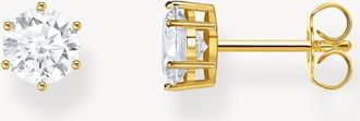 Thomas Sabo Ohrstecker in Gelbgold und Wei&szlig;