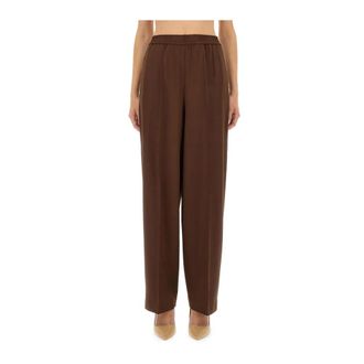Fabiana Filippi Femme, Pantalons, Brun, Taille: 40 FR Wide Leg Pantalons