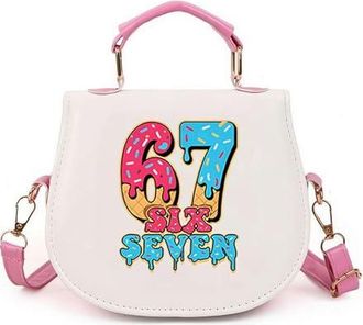 Generic ZXCVWWE Sac &agrave; main 67, sac &agrave; main dr&ocirc;le 67 cr&egrave;me glac&eacute;e, sac &agrave; bandouli&egrave;re P&egrave;re No&euml;l Says SixSeven, sacs mignons Six Seven Ice Cream Drip, dr&ocirc;le 6 7 M