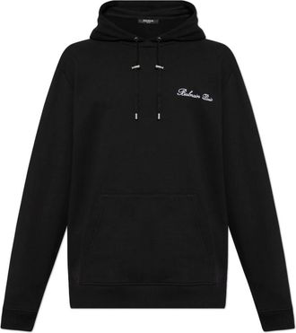 Balmain Homme, Sweatshirts et sweats &agrave; capuche, Noir, Taille: 2XL Signature Sweat &agrave; capuche