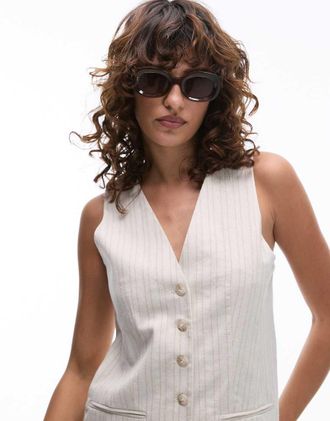 Jimmy Fairly The Cinnamon - Lunettes de soleil rectangulaires - Marron