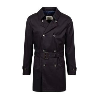 Herno Homme, Manteaux, Bleu, Taille: L Trench-coat crois&eacute;