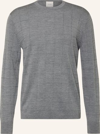 Calvin Klein Pullover Aus Merinowolle grau