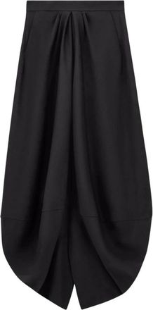 Giorgio Armani Plissierter Seiden-Midirock - - Skirts - Damen - Schwarzk - M