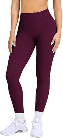 Generic Legging en tricot pour femme avec taille, respirant, pour les activit&eacute;s de plein air comme la course, le fitness et le yoga, lilas, XXL