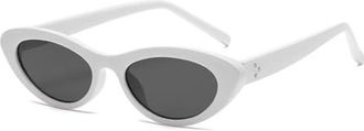 Generic Lunettes De Soleil Vacances &Agrave; Petite Monture For Hommes, Sport For Femmes Et Conduite En Plein Air(White)