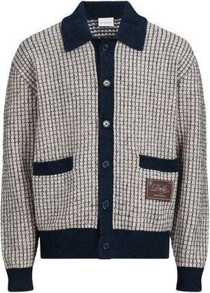 Dr&ocirc;le de Monsieur Cardigan &agrave; motif en laine