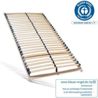 Sleepneo Lattenrost 70x200, Ergonomischer 7 Zonen, 28 Latten, Selbstmontage, Traglast ca. 150Kg, Flexible Anti-Slip