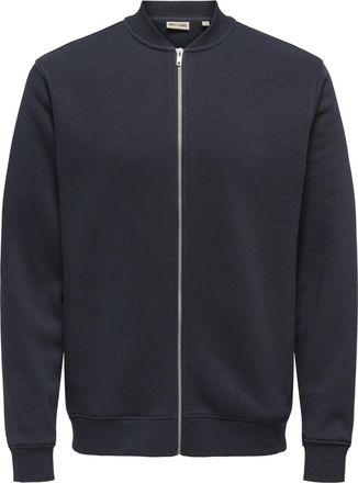 Only & Sons Herren Jacke ONSCERES REG Zip Bomber Regular Fit, Gr&ouml;&szlig;e:L, Farbe:22034247 Black