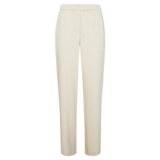Elisabetta Franchi Hose aus technischem- bi-elastischem Gewebe mit G&uuml;rtel - - Trousers - Damen - Beige - M