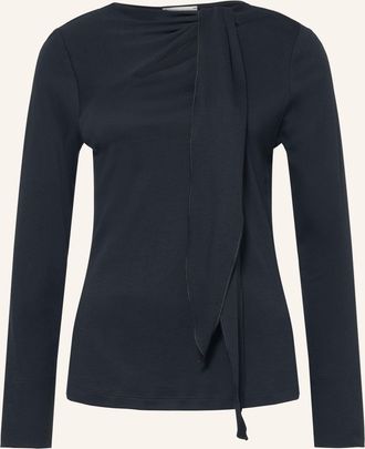 Lilienfels Lilienfels Longsleeve Mit Schluppe schwarz