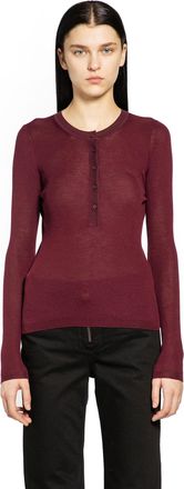 Chlo&eacute; Henley Shirt in Superfine Wool Knit