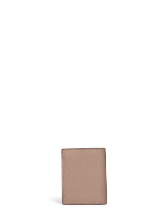 Ferragamo Womens Compact Wallet Gancini Warm Taupe Mud Calf Leather & Purses