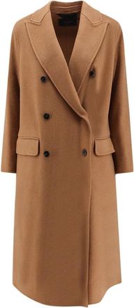 Paltò Femme, Manteaux, Brun, Taille: 36 FR Arianna Wool Coat