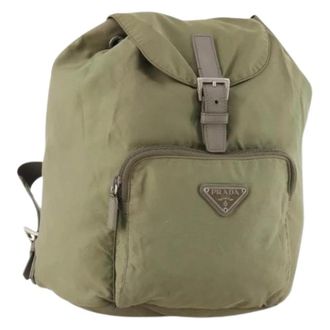 Prada Pre-owned Vintage Nylon Rucksack - - Pre-owned - Damen - Gr&uuml;n - ONE SIZE