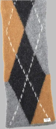 Filippa K Argyle Pattern Alpaca Scarf - Gray