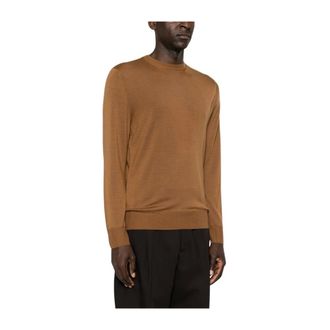 Canali Homme, Pulls, Brun, Taille: XL Pulls &agrave; col rond