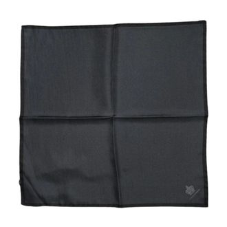 Dolce & Gabbana Foulard en Soie de Luxe - Homme - Accessoires - Gris - Taille: ONE Size