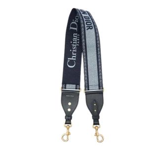 Dior Bandouli&egrave;re en toile brod&eacute;e Pre-owned - Femme - Pre-owned - Bleu - Taille: ONE Size