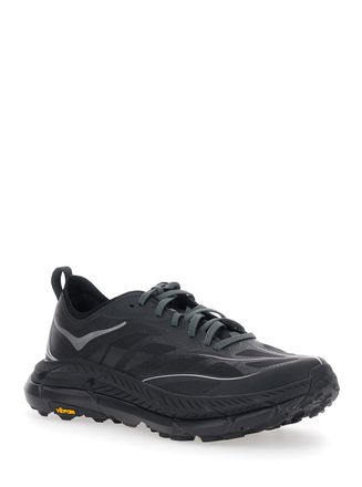 Hoka One One Unisex Low-Top Sneakers Mafate Speed 4 Lite Black Textile Trainers