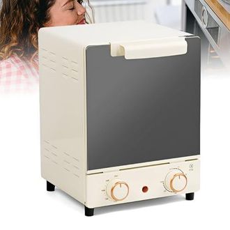 Generic Mini Friteuse à Air De Comptoir, Four à Convection Intelligent Vertical De 15 L Avec Plaque De Cuisson, Température Réglable De 70 à 250 °, Minuterie 