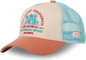Von Dutch Casquette Homme & Femme Surf, Casquette Trucker Ajustable avec Snapback, Beige Taille TU