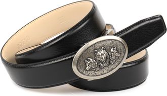 Anthoni Crown Herren Automatik Lederg&uuml;rtel G&uuml;rtel, Schwarz, 120