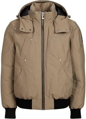 Moose Knuckles Blouson droit &agrave; capuche Original Ballistic en coton m&eacute;lang&eacute;