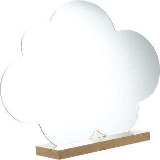 FOMIYES Unregelm&auml;&szlig;iger Schminkspiegel F&uuml;r Schreibtisch Kosmetikspiegel Aus Holz Desktop-Spiegel F&uuml;r Make-up Hochaufl&ouml;send Dekorativ Und Langlebig