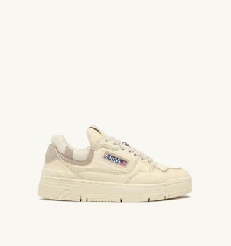 Autry BASKETS CLC LOW EN CUIR WINTER WHITE
