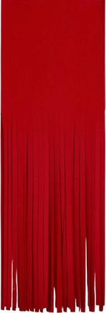 Sportmax Femme, Accessoires, Rouge, Taille: ONE Size Écharpe Rouge en Laine à Franges