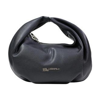 Karl Lagerfeld KLJ Metal Logo Small Hobo - - Bags - Damen - Schwarzk - ONE SIZE