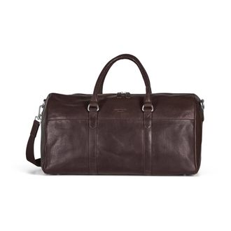 Howard London Homme, Sacs, Brun, Taille: ONE Size Sac de week-end en cuir marron fonc&eacute;