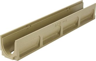 Aco Entw&auml;sserungsrinne Galaline Polymerbeton, 1 m Rinne Regenrinne Bodenrinne