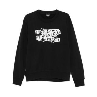Just Cavalli Herren, Sweatshirts & Hoodies, Schwarzk, 2XLGr&ouml;&szlig;e