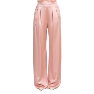 Max Mara Palazzo Aqua Hose - - Trousers - Damen - Rosa - S