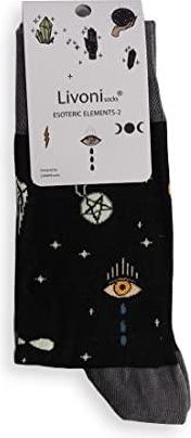 Livoni Esoteric Elements-Regular Socks 39-42 Chaussettes, Multicolore, M Mixte