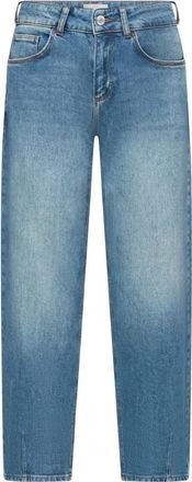 Cartoon Cropped Jeans im Used Look - - Jeans - Damen - Blau - L