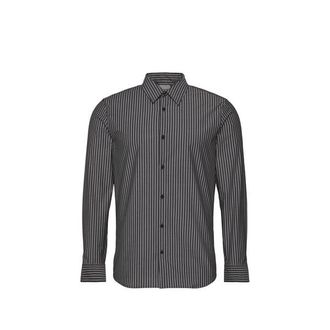 Calvin Klein Chemise slim &agrave; rayures en coton m&eacute;lang&eacute;