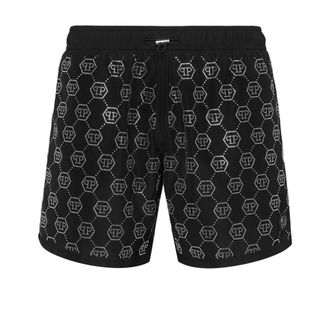 Philipp Plein Herren, Bademode, Schwarzk, 2XLGr&ouml;&szlig;e