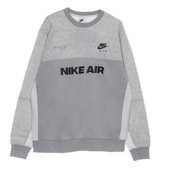 Nike Air Brushed-back Crew Sweatshirt - - Sport - Herren - Grau - XL