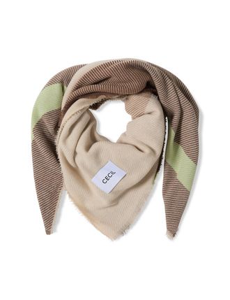 Cecil Gemustertes Tuch urban taupe A