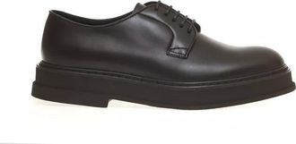 Doucal's Dark Brown Lace-Up Derby Shoes - Gr. 39 (EU) - in Braun