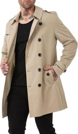 Red Bridge Trenchcoat mit Gürtel und doppelreihigem Design Casual