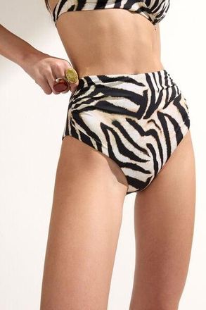 Calzedonia Bikinihose Mit Hohem Bund Savannah Zebra Aufdruck