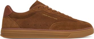 Tommy Hilfiger Sneakers Tommy Hilfiger Th Lo Lux Suede Sneaker FM0FM05997 Braun